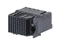 Impact 100 Ohm 4 Pair RAM Right-Angle Header, Right Guided, Open Endwall, 16 Columns, 192 Circuits, Pin Length 4.90mm, Plated Through Hole Dimension 0.39mm, Lead-Free