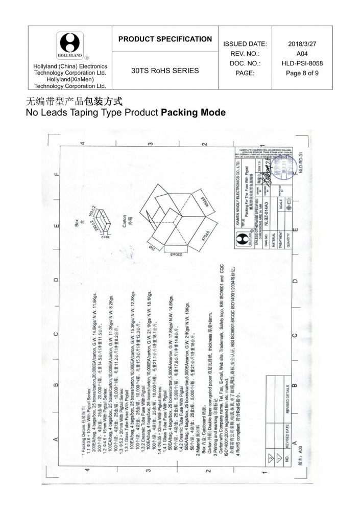 HOLLY 30TS RoHS specification page 8