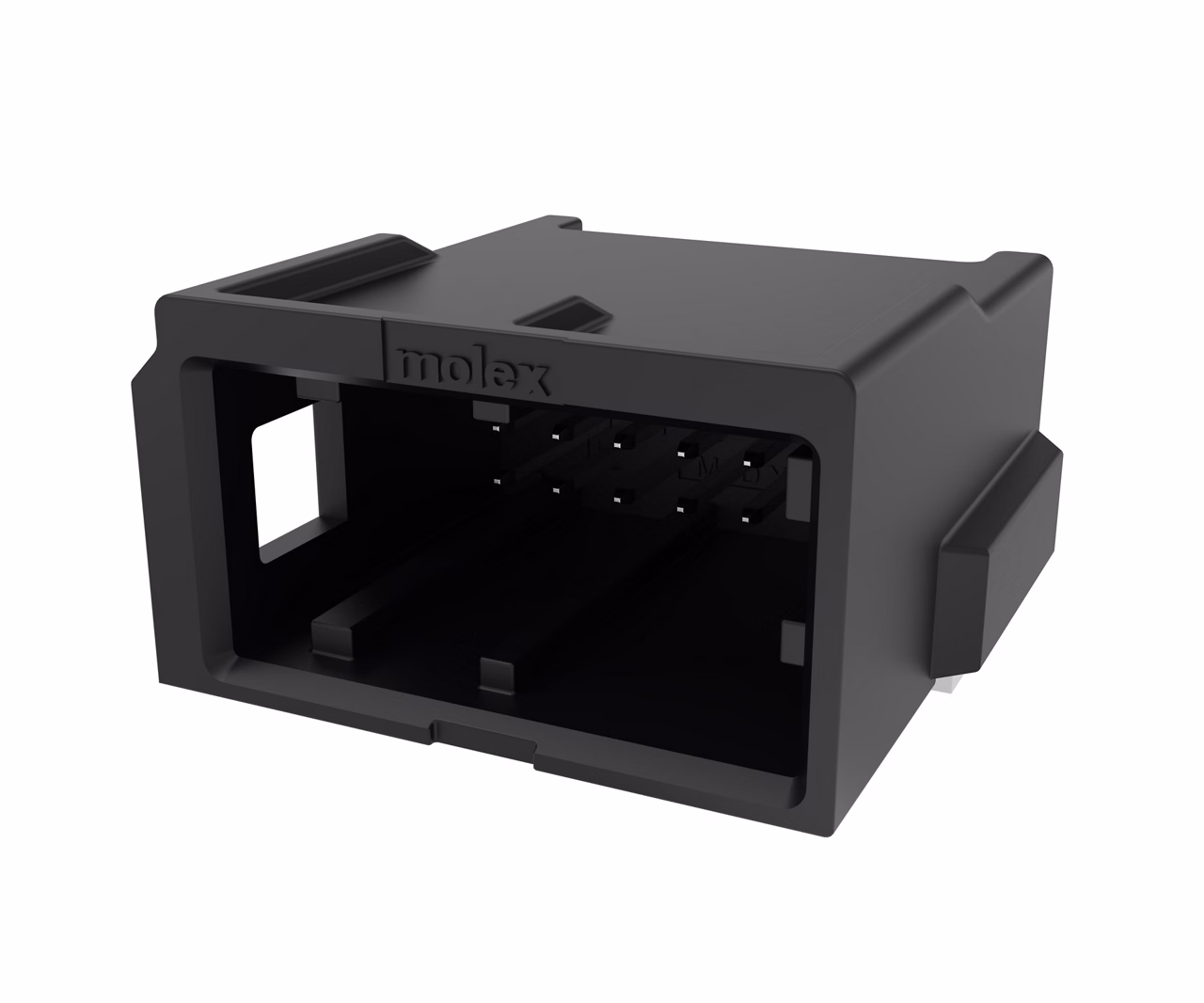 ConnTAK50 Header, Dual Row, Right-Angle, Surface Mount, 22 Circuits, Key A, Black