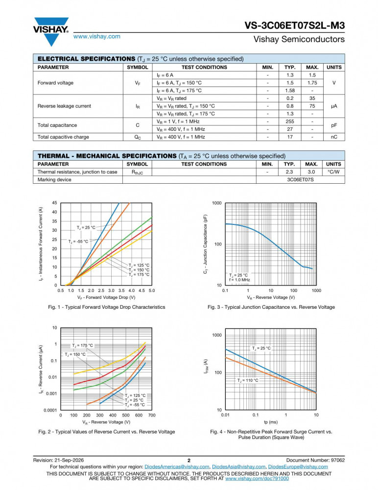 Vishay VS-3C06ET07S2L-M3 datasheet page 2