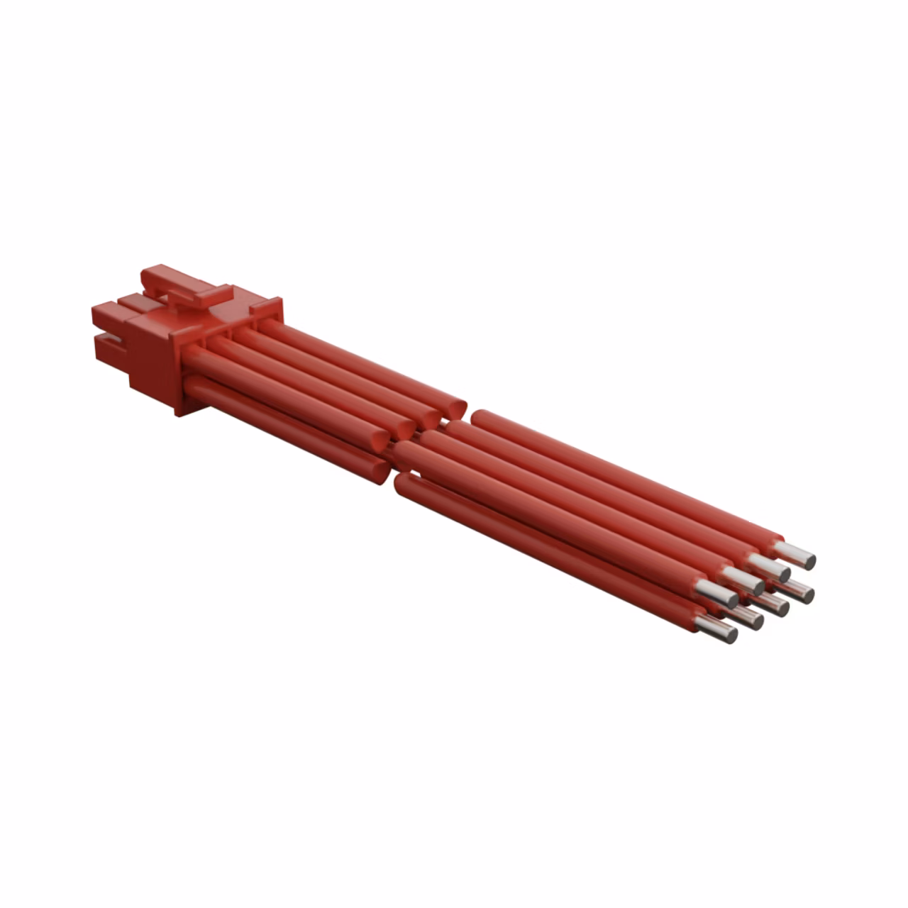 Mini-Fit Versa Color-to-Pigtail Off-the-Shelf (OTS) Cable Assembly, 4.20mm Pitch, Dual Row, 600.00mm Length, 8 Circuits, Red for sale