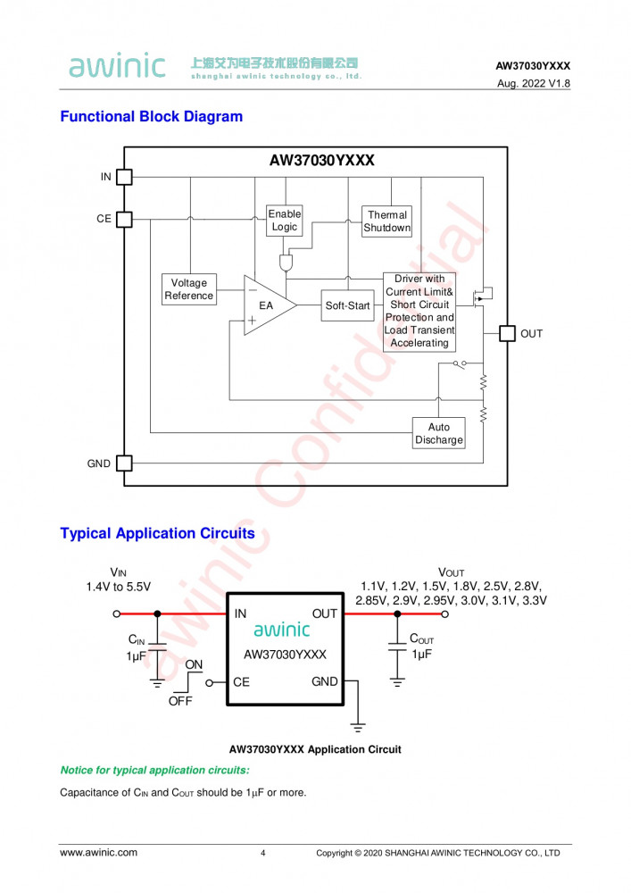 AW37030D180DNR datasheet page 4