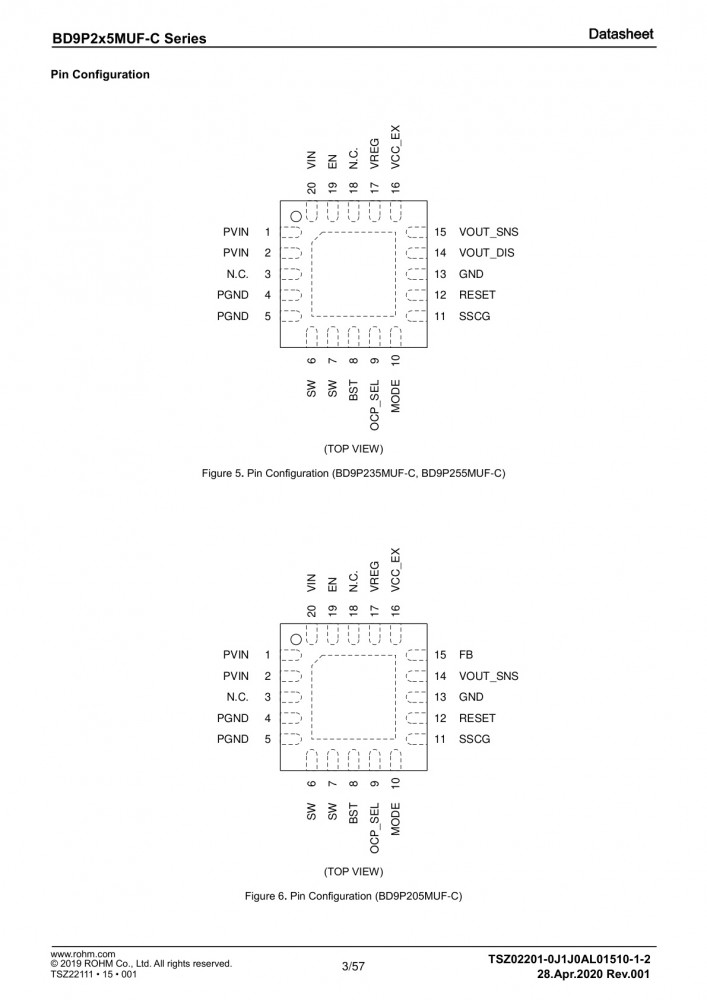 BD9P235MUF-CE2 datasheet page 3