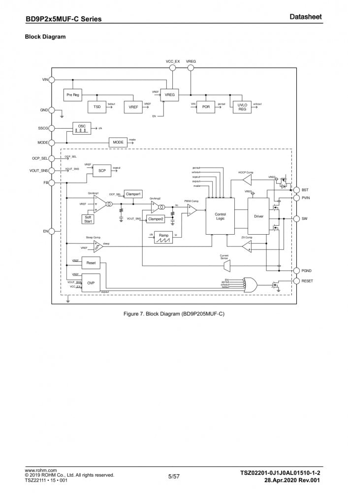BD9P235MUF-CE2 datasheet page 5