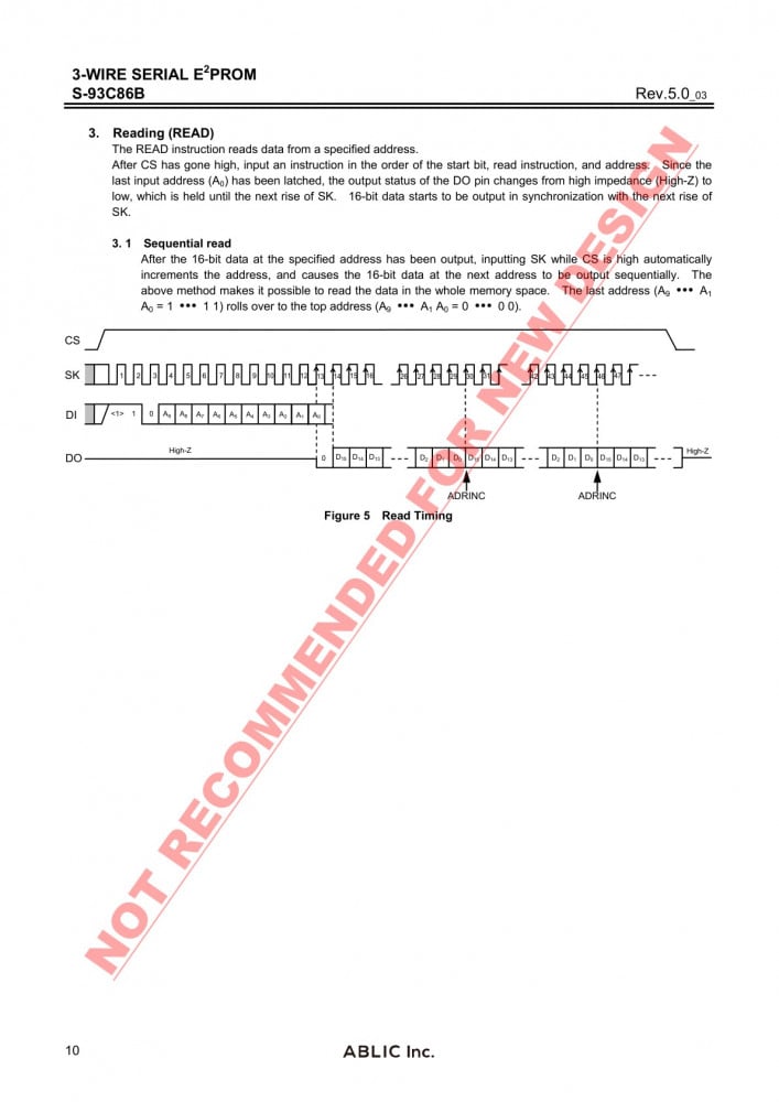 S-93C86B datasheet page 10