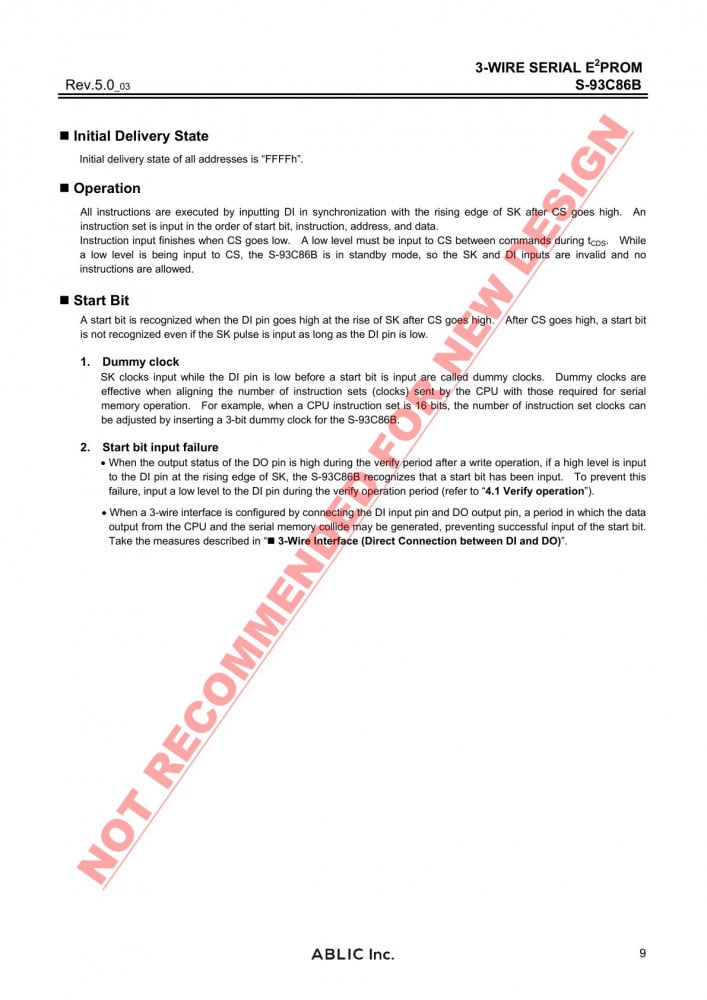 S-93C86B datasheet page 9