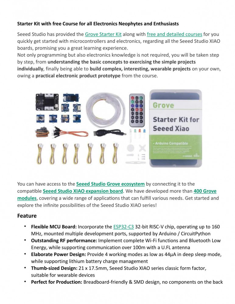 Seeed XIAO ESP32C3 document page 2