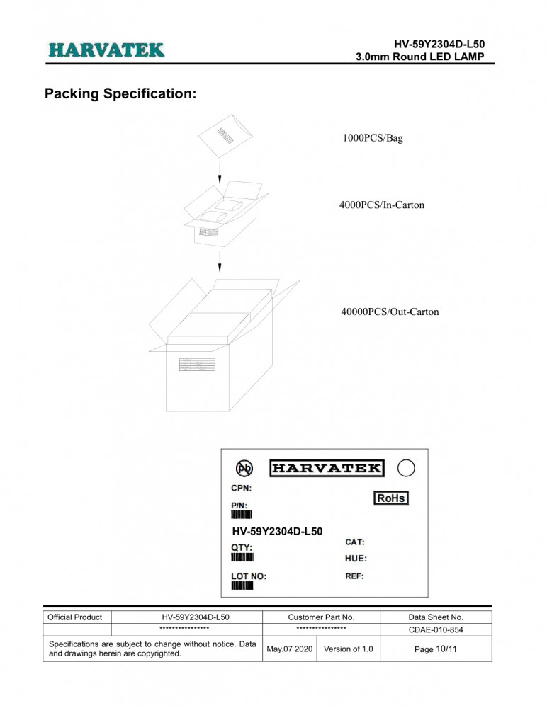 HV-59Y2304D-L50 datasheet page 10