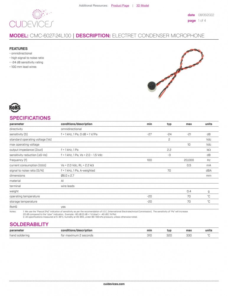 CMC-6027-24L100 datasheet page 1