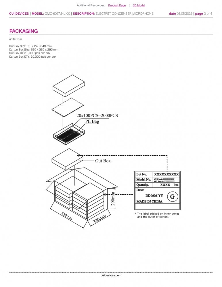 CMC-6027-24L100 datasheet page 3
