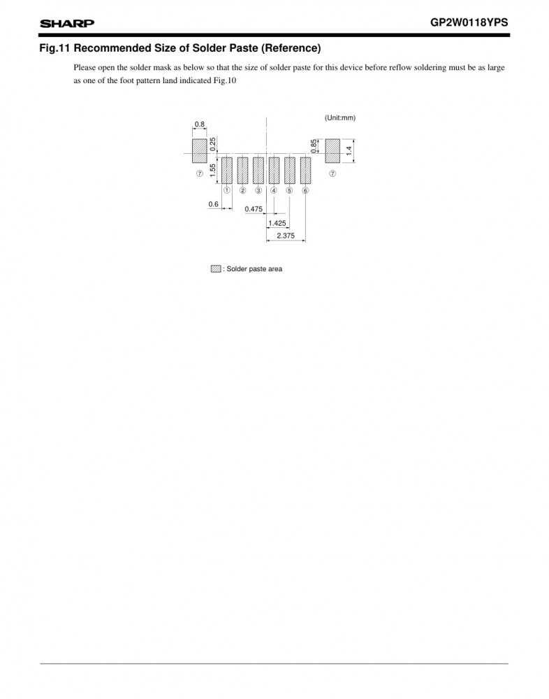 GP2W0118YPS technical document page 6