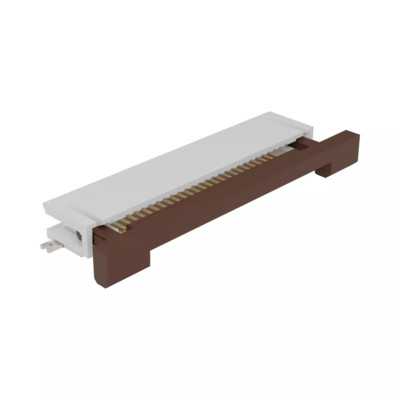 Easy-On FFC/FPC Connector, 0.50mm Pitch, Slider Series, Right-Angle, Bottom Contact, 2.00mm Height, 25 Circuits, Gold Plating for sale