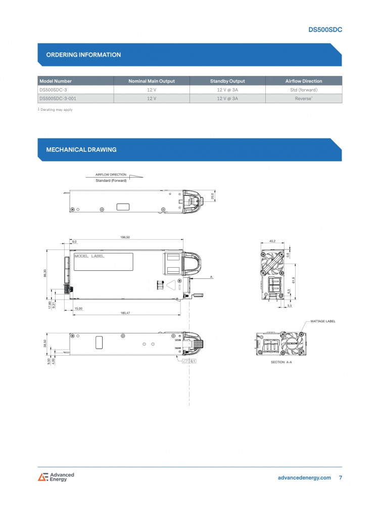 DS500SDC-3-001 datasheet page 7