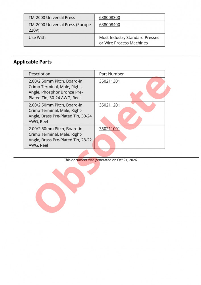 Technical document page 3 for product 638632000