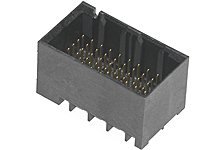 Impact 100 Ohm 2 Pair Vertical Backplane Header, Unguided, Dual Endwall,  10 Columns, 60 Circuits, Pin Length 5.50mm, Plated Through Hole Dimension 0.46mm, Lead-Free
