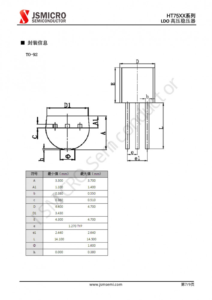 HT7533 datasheet page 7