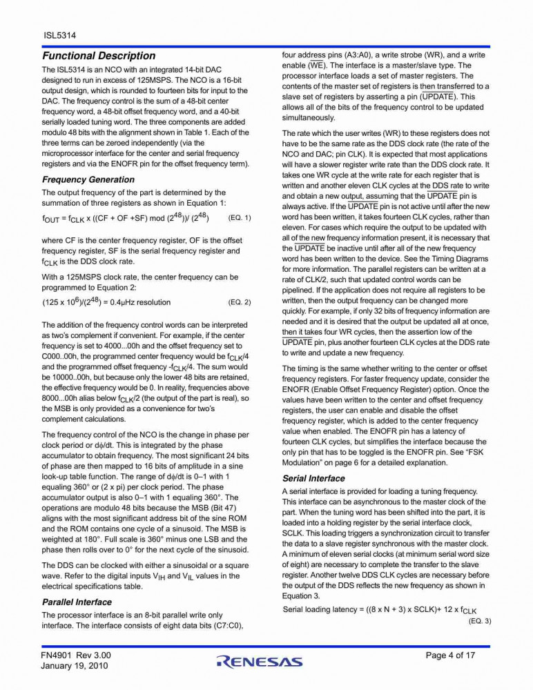 ISL5314INZ datasheet page 4