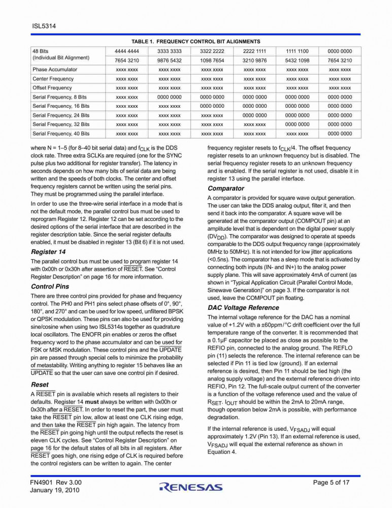 ISL5314INZ datasheet page 5