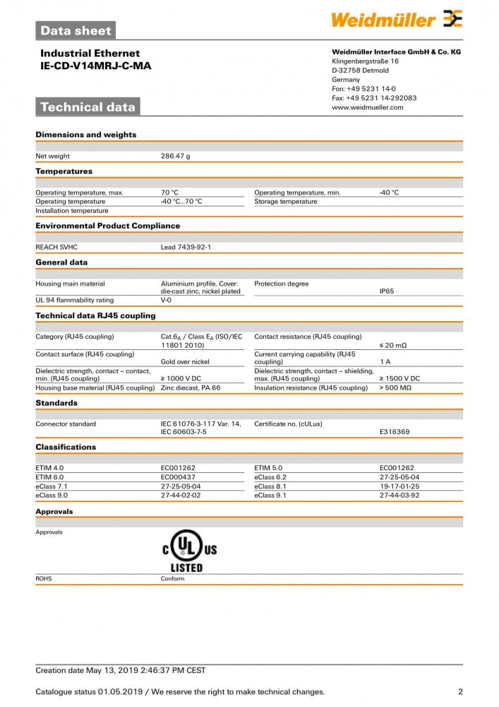 WEIDMULLER 1068870000 document page 2