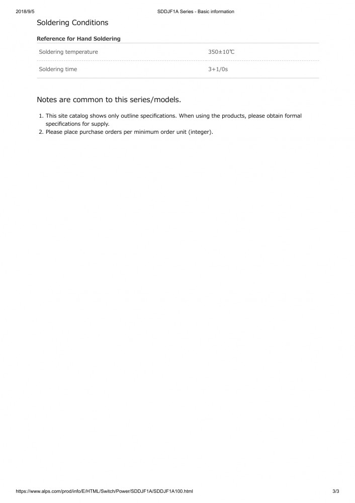 SDDJF1A100 technical document page 3