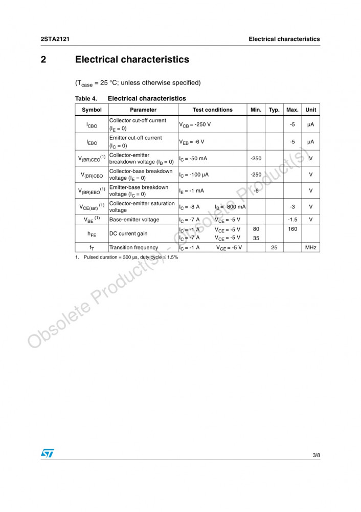 2STA2121 datasheet page 3