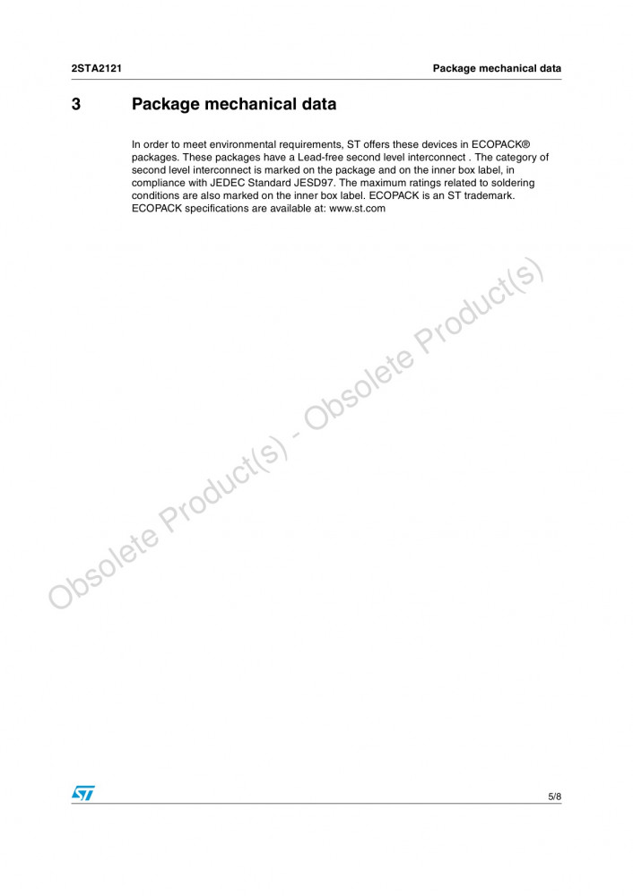 2STA2121 datasheet page 5