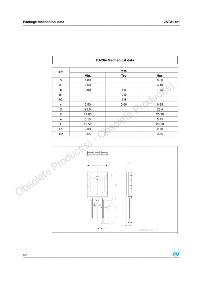 2STA2121 datasheet page 6