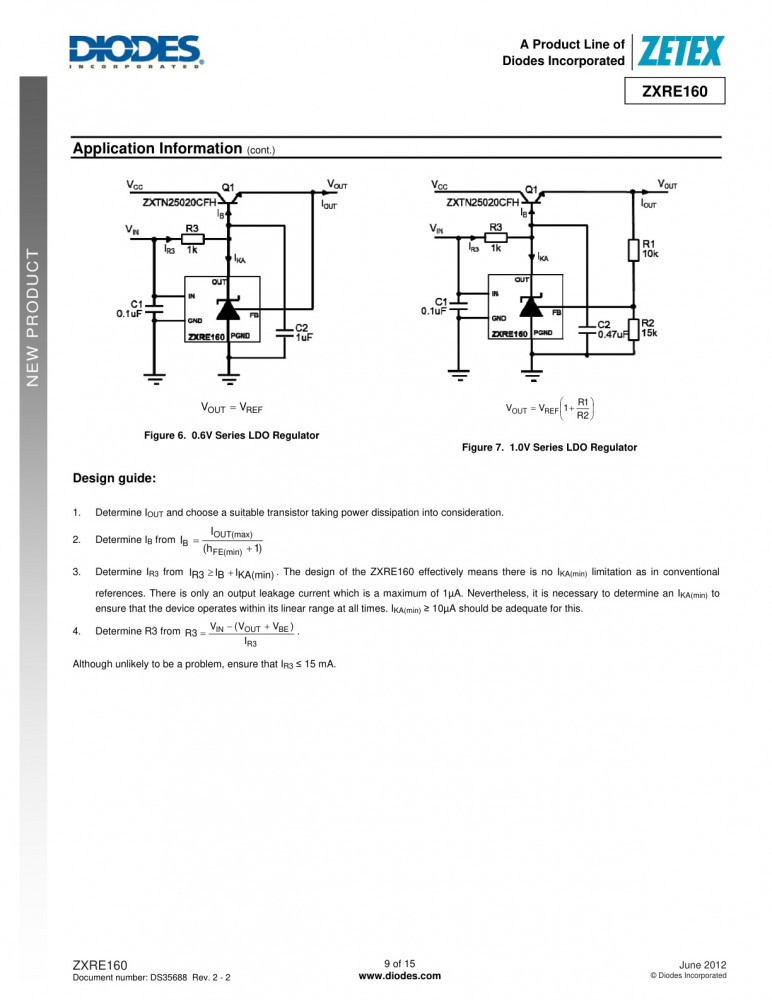 ZXRE160 datasheet page 9