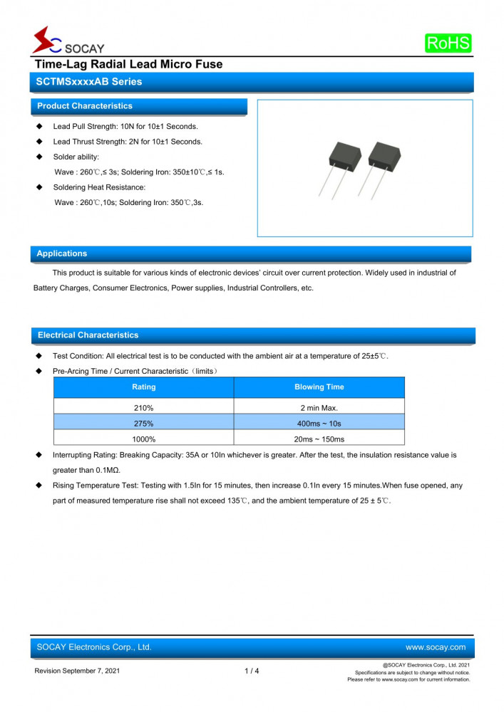 SOCAY SCTMSxxxxAB series document page 1