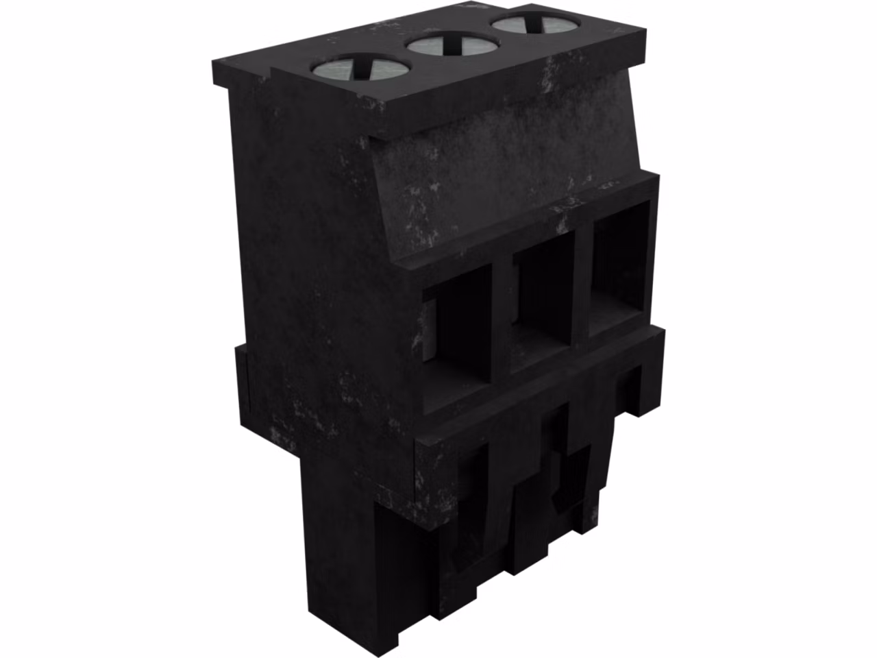 5.08mm Pitch Eurostyle Vertical Plug, with Reverse Imprinting, Front Wire Entry, Black, 3 Circuits for sale