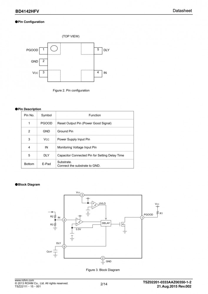 BD4142HFV-TR datasheet page 2