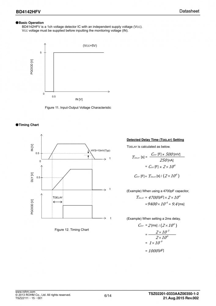 BD4142HFV-TR datasheet page 6
