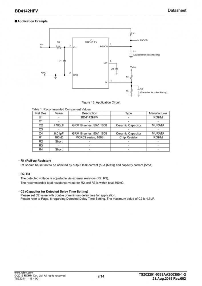 BD4142HFV-TR datasheet page 9