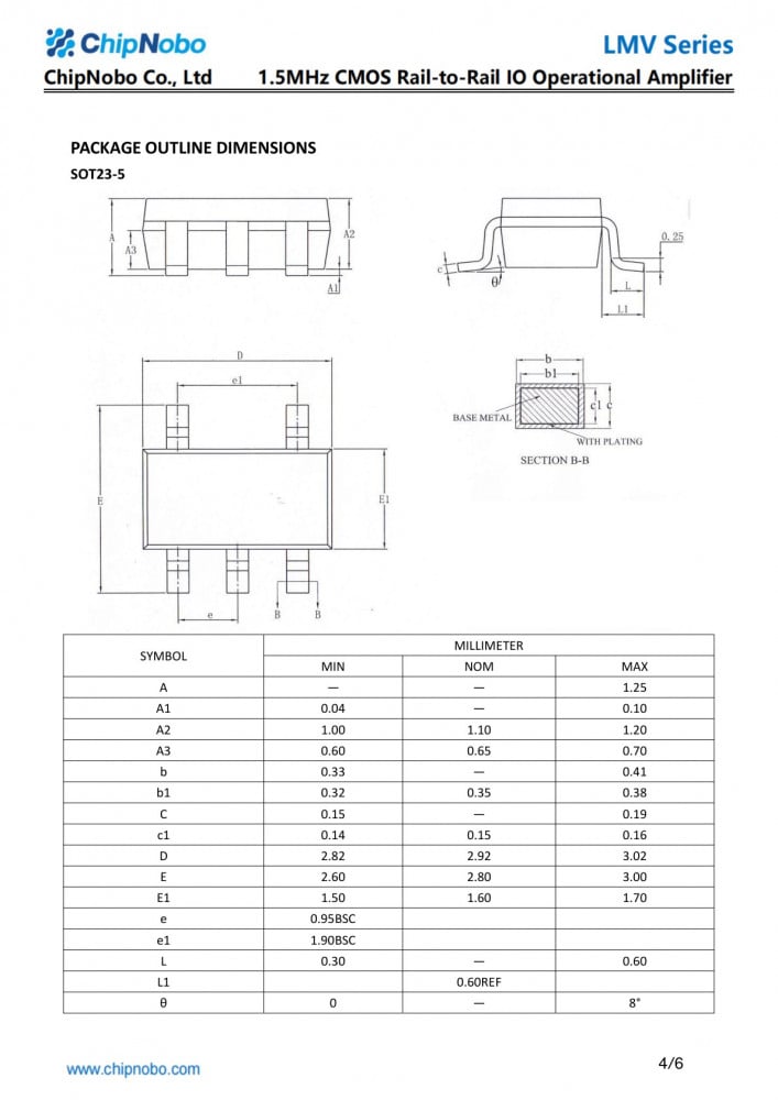 LMV321IDBVR-CN datasheet page 4