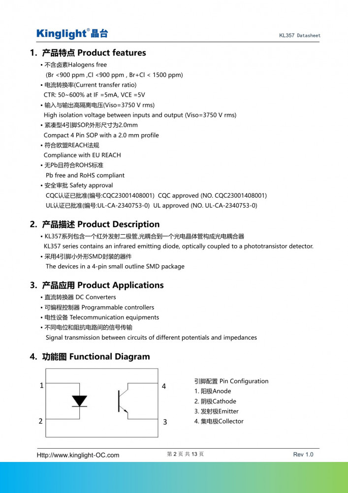 KL357 datasheet page 2