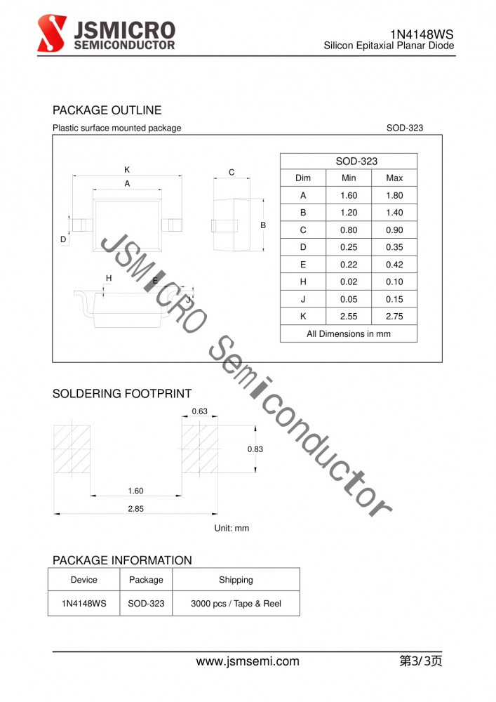 1N4148WS datasheet page 3