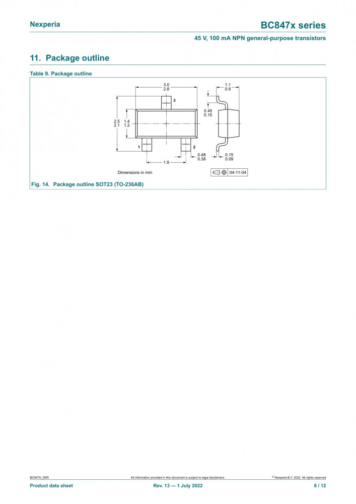 BC847 datasheet page 8