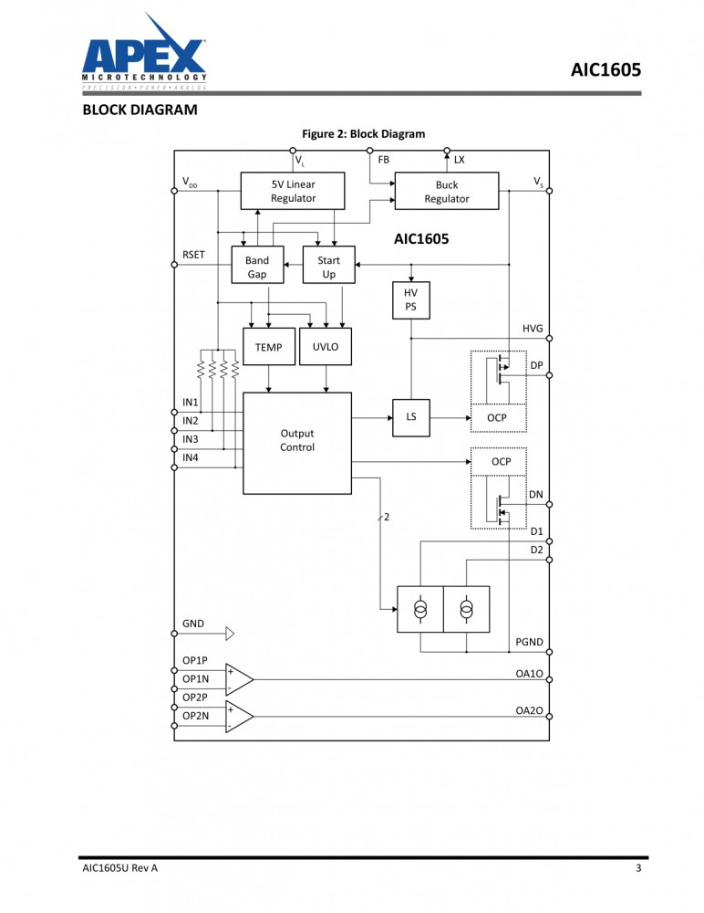 AIC1605 datasheet page 3