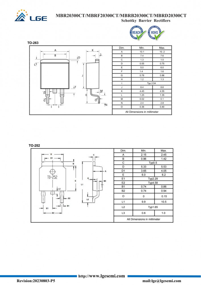 LGE MBRF20300CT datasheet page 5