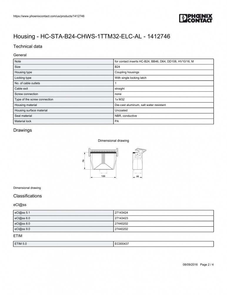 Phoenix Contact 1412746 technical document page 2
