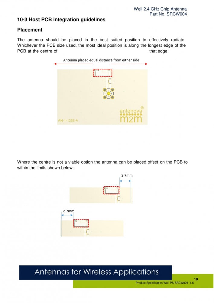 Antenova antenna document page 10