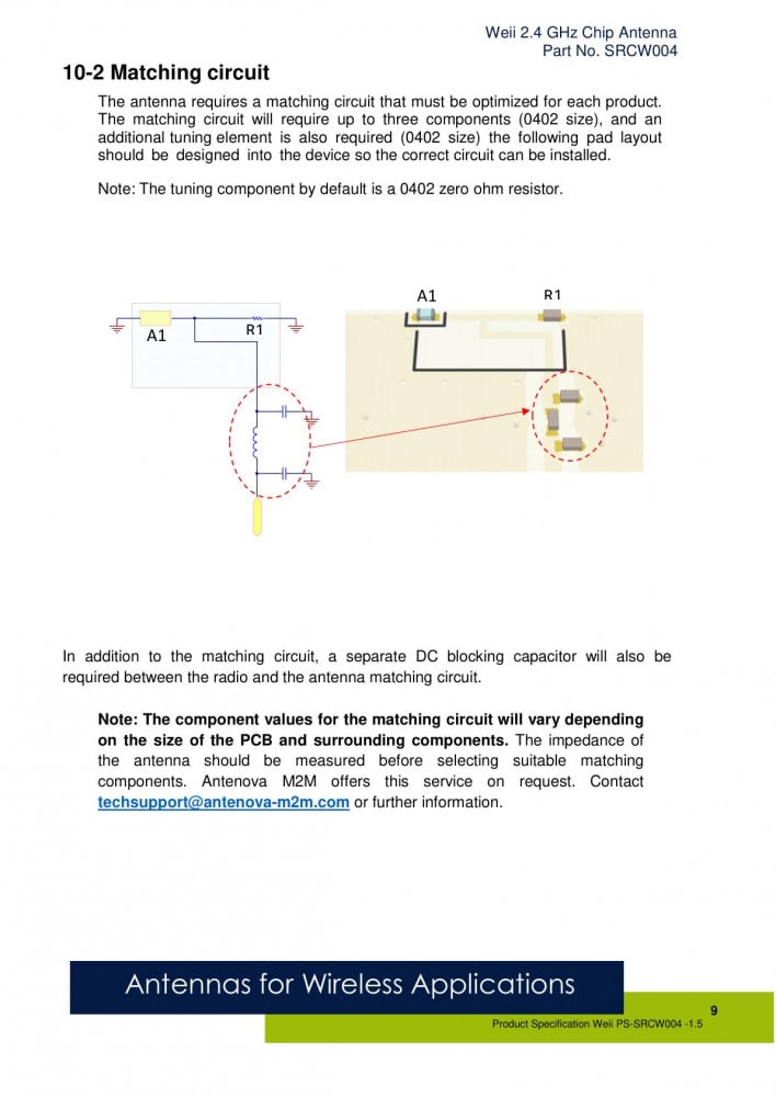 Antenova antenna document page 9