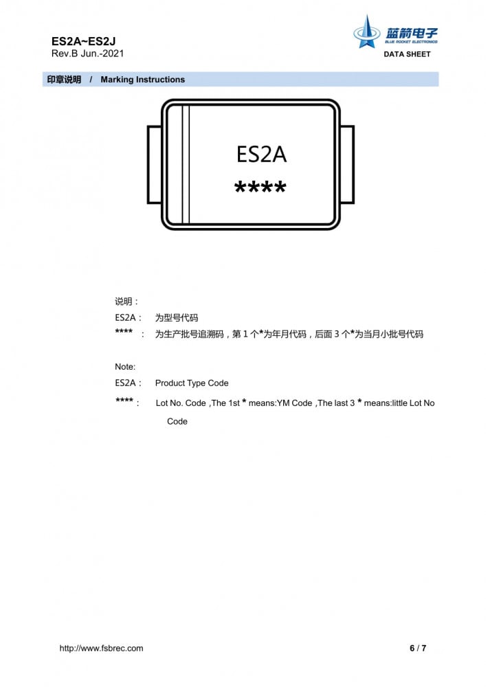 BLUE ROCKET ES2D datasheet page 6