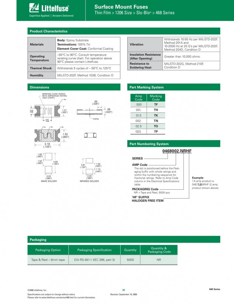 Littelfuse 468 Series technical document page 3