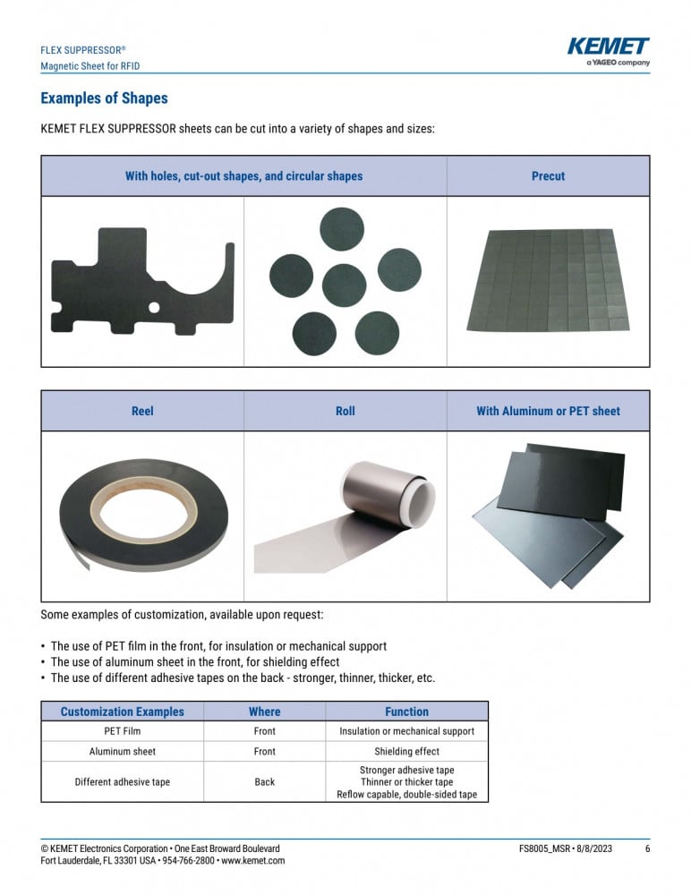 KEMET FLEX SUPPRESSOR datasheet page 6