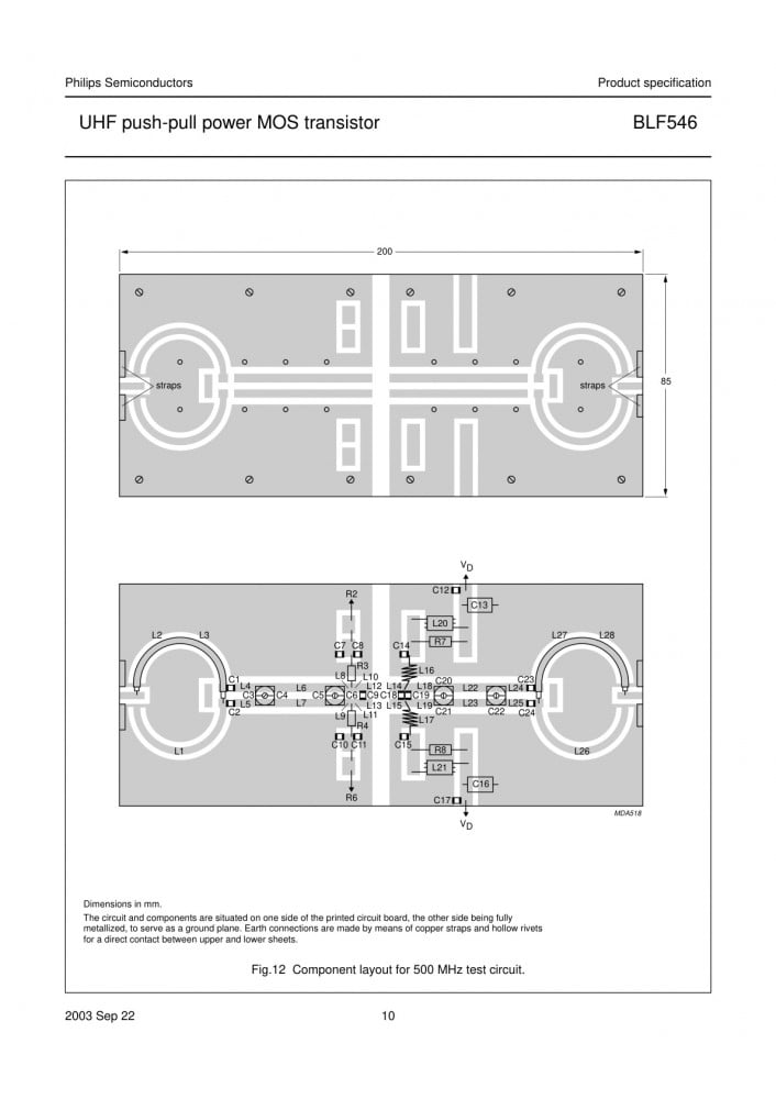 BLF546 datasheet page 10