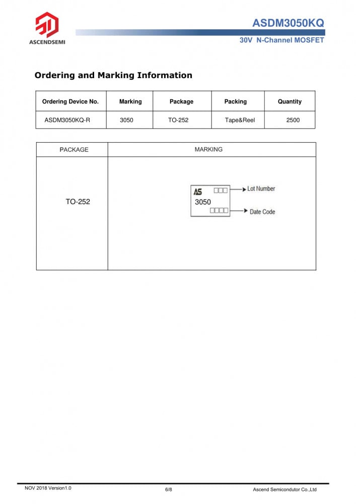 ASDM3050KQ-R datasheet page 6