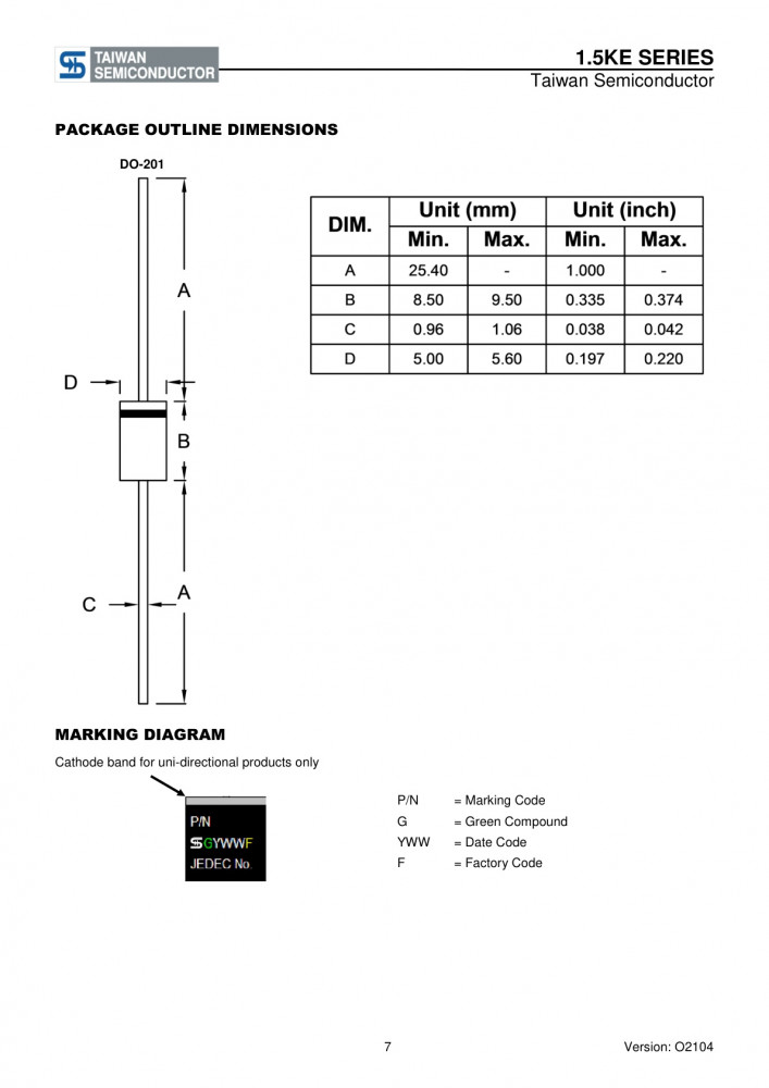 1.5KE series datasheet page 7