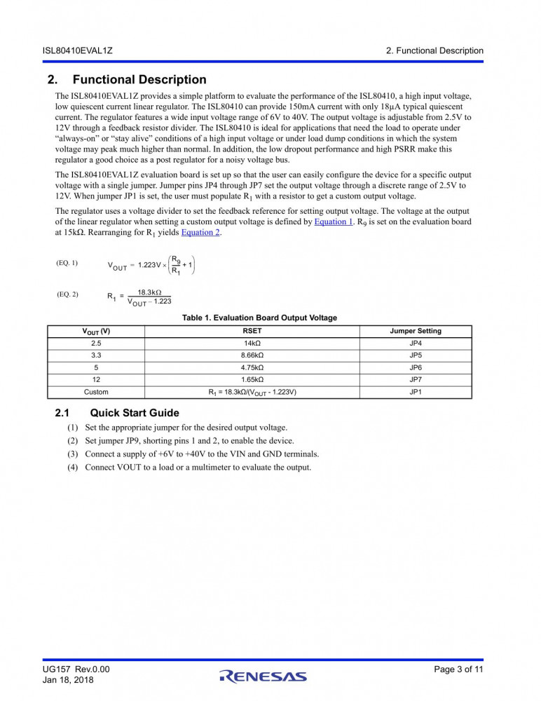ISL80410EVAL1Z manual page 3