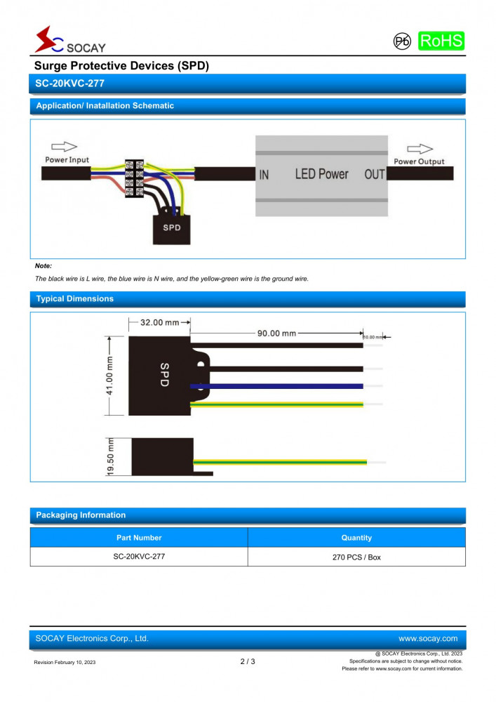 SC-20KVC-277 technical document page 2